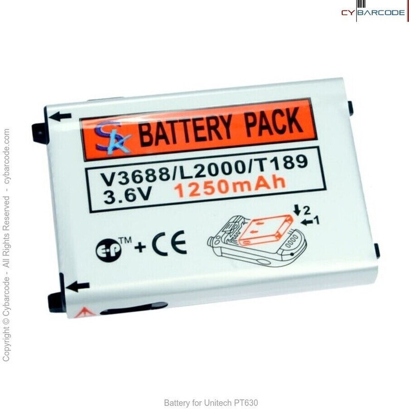 Battery for Unitech PT630 | David E. Spence, Inc., DBA Cybarcode