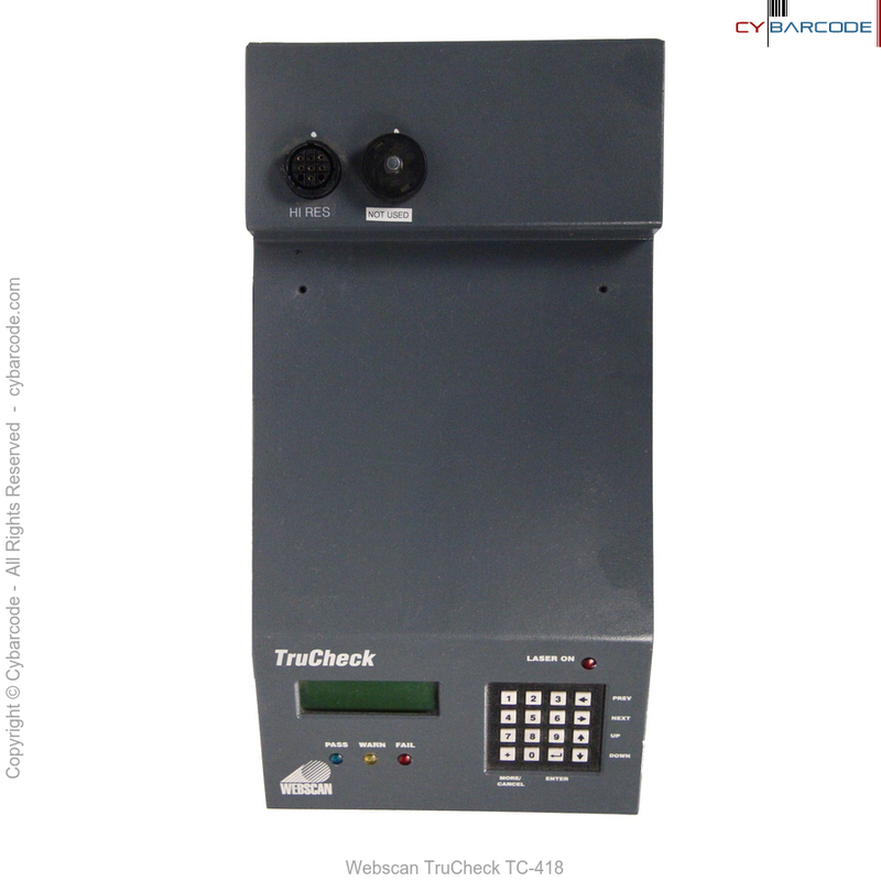 Webscan TruCheck TC-418 | Cybarcode, Inc.